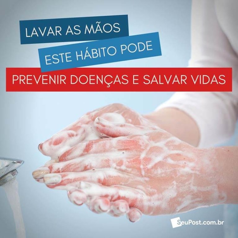 Lavar as mãos - Frases sobre quarentena em Seu Post